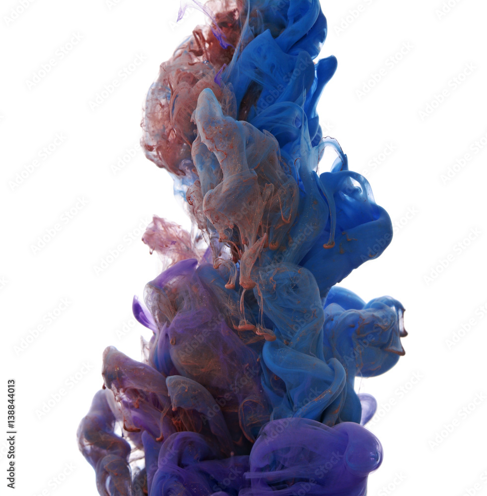 Abstract object of paint splash. Color cloud of ink in water Stock ...