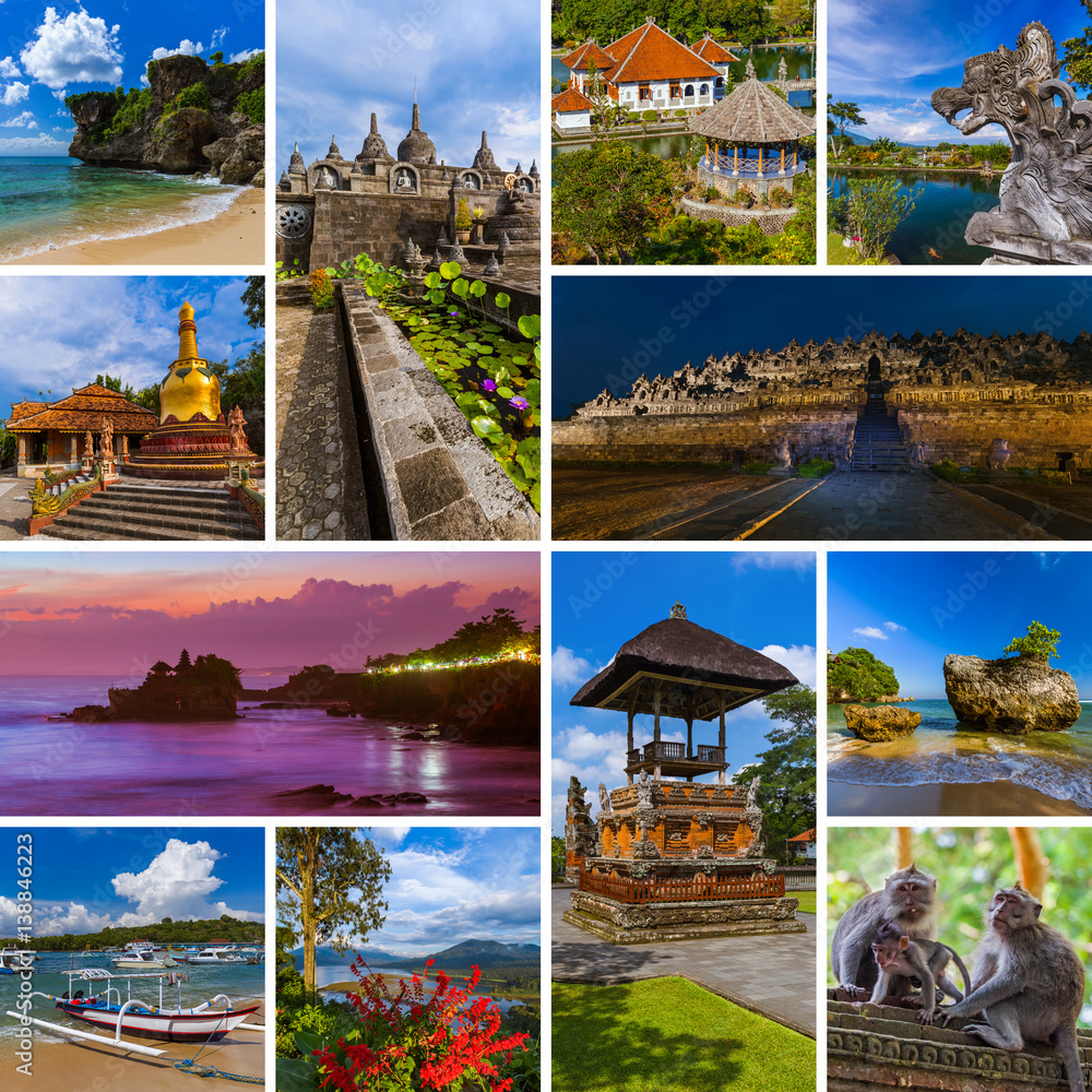 Collage of Bali Indonesia travel images (my photos) Stock-Foto | Adobe ...