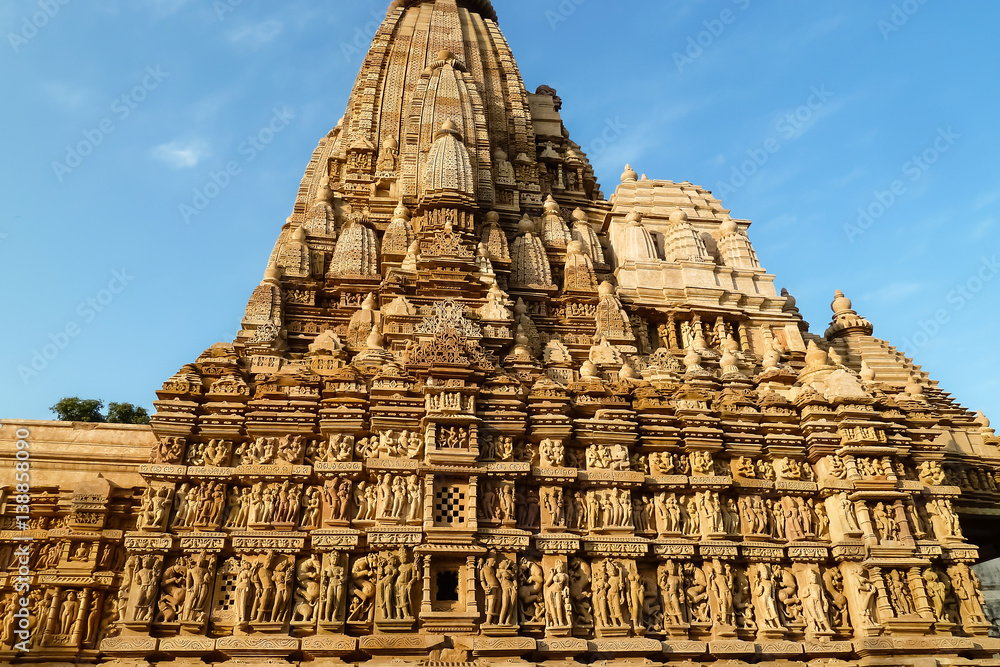 Kandariya Mahadeva Temple, Khajuraho Group of Monuments, India Stock ...