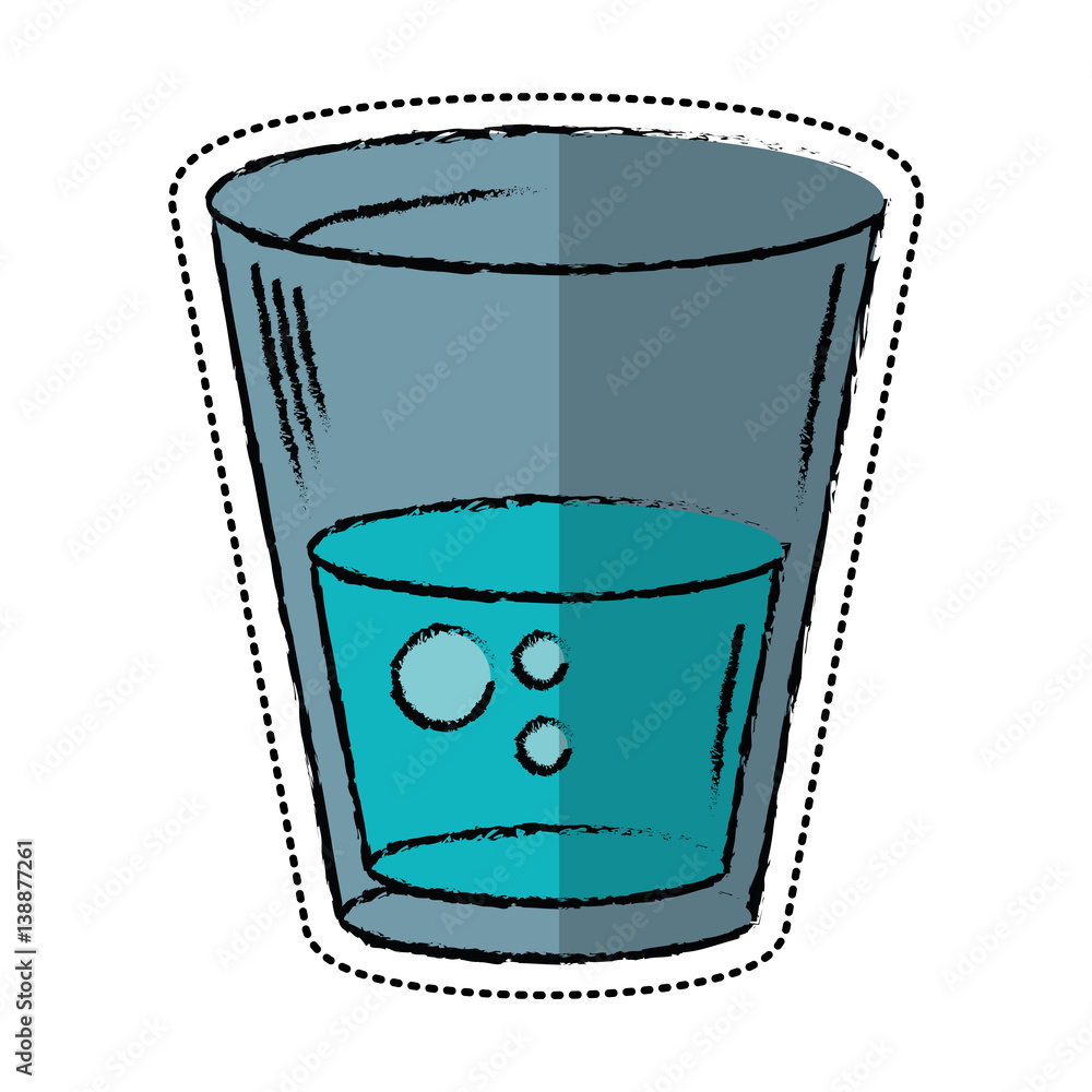cartoon glass water fresh icon vector illustration eps 10 Stock Vector ...