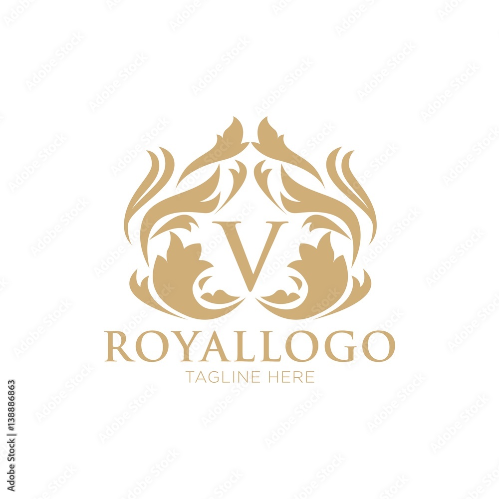 Royal logo design template Stock Vector | Adobe Stock