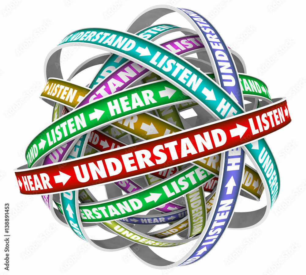 Listen Hear Understand Cycle Training Education 3d Illustration ...