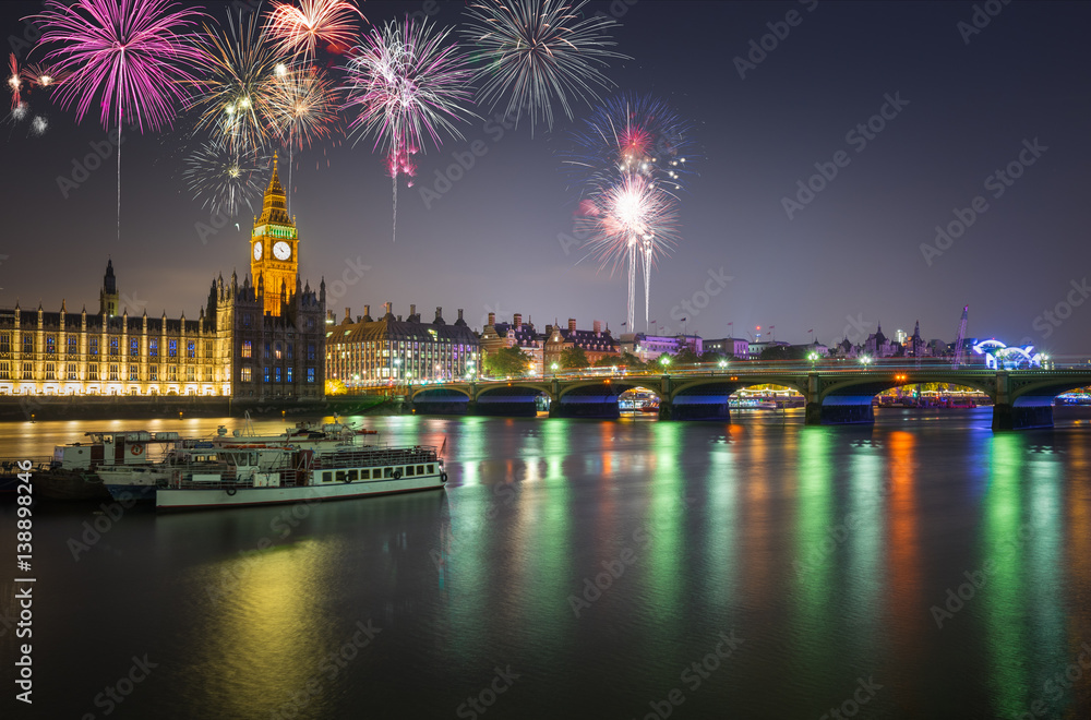 Big Ben and Westuk, historical, national, river, firework, travel ...