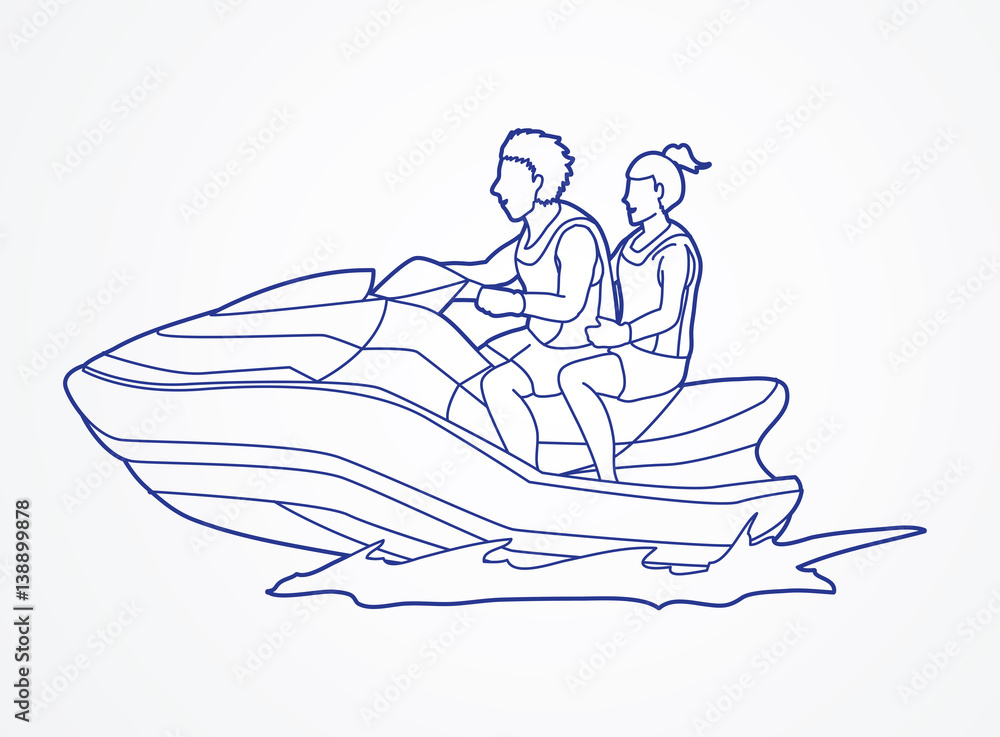 Jet Ski Drawing