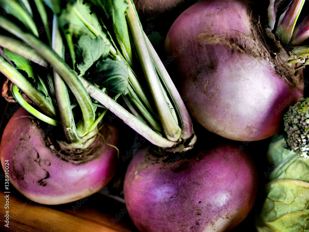 Red turnips / Japanese vegetable / 赤かぶ Stock Photo | Adobe Stock