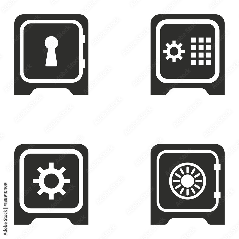 Safe icon set. Stock-Vektorgrafik | Adobe Stock