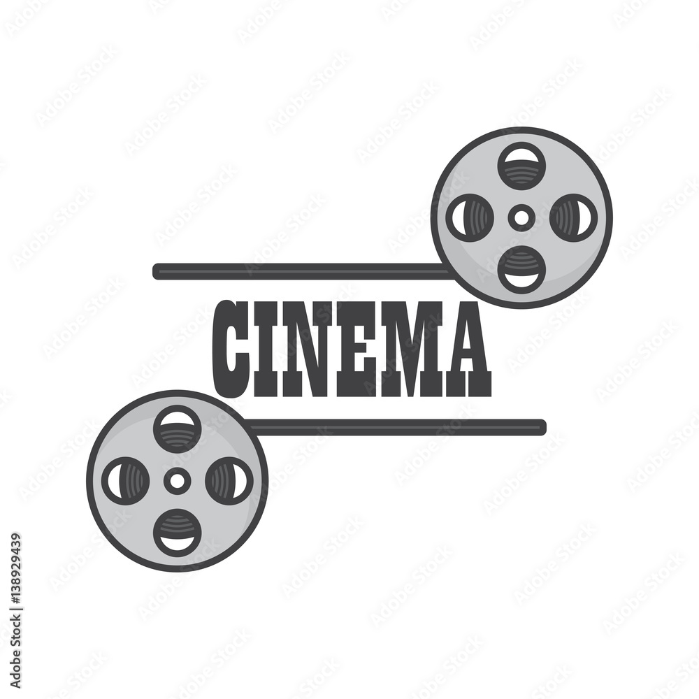 film and cinema, text, movie theater, display movies, vector image ...