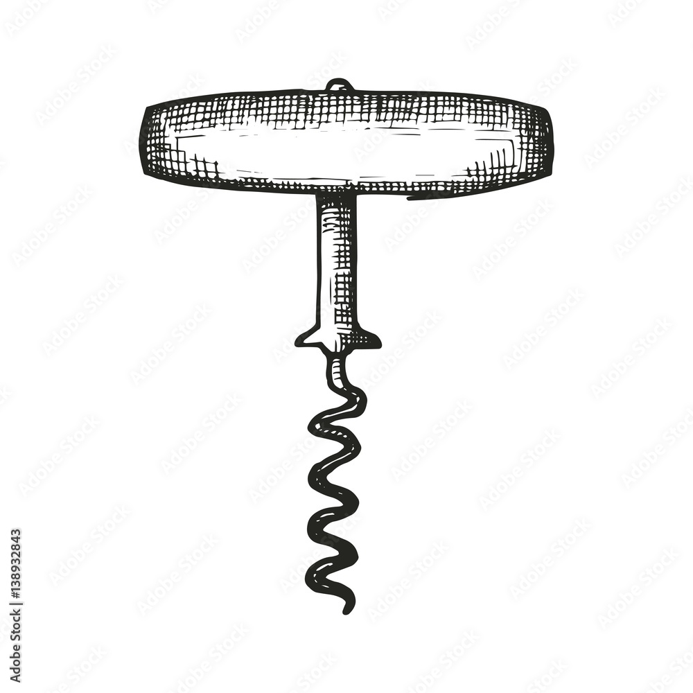 corkscrew sketch Stock Vector | Adobe Stock