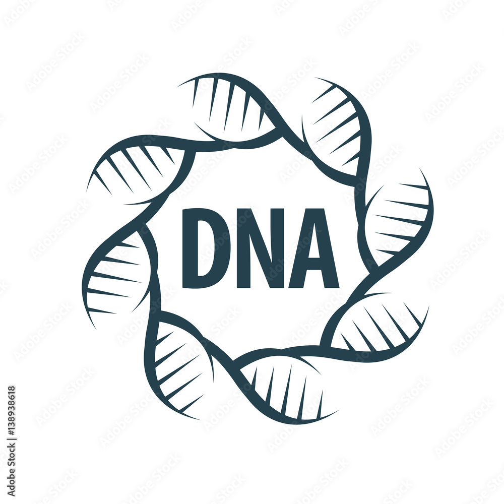 vector logo dna Stock Vector | Adobe Stock