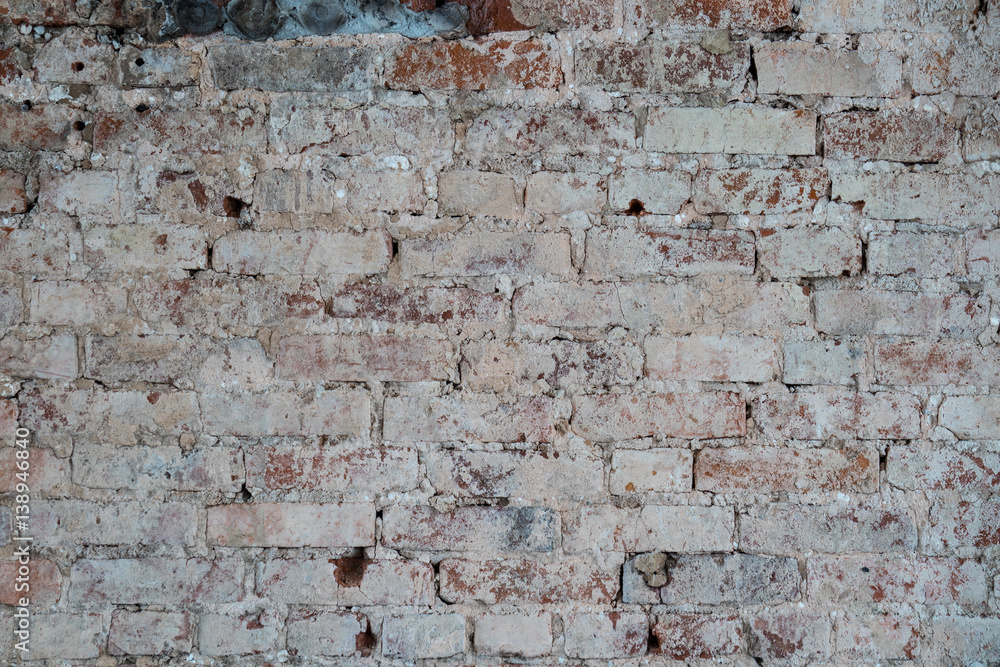 white brick wall texture of abandoned and burnt building Stock Photo ...