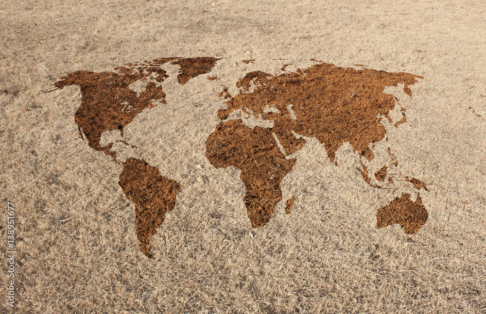 Desert map of the world Stock Photo | Adobe Stock