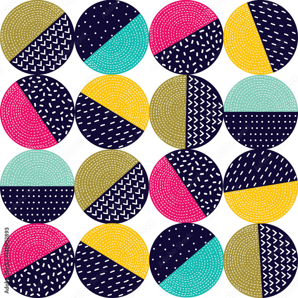 Geometric polka dot. Cute polka dot. Seamless pattern can be used for ...