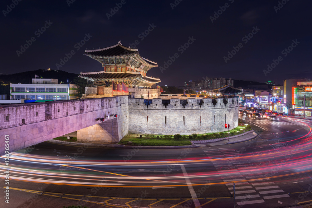 Hwaseong Fortress, Traditional Architecture of Korea at Suwon, South ...