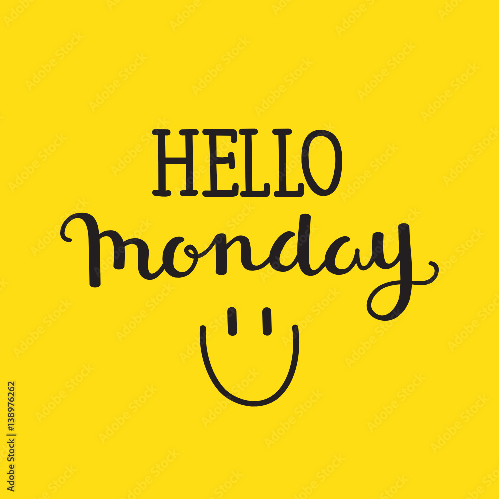 HAPPY MONDAY Stock Vector | Adobe Stock