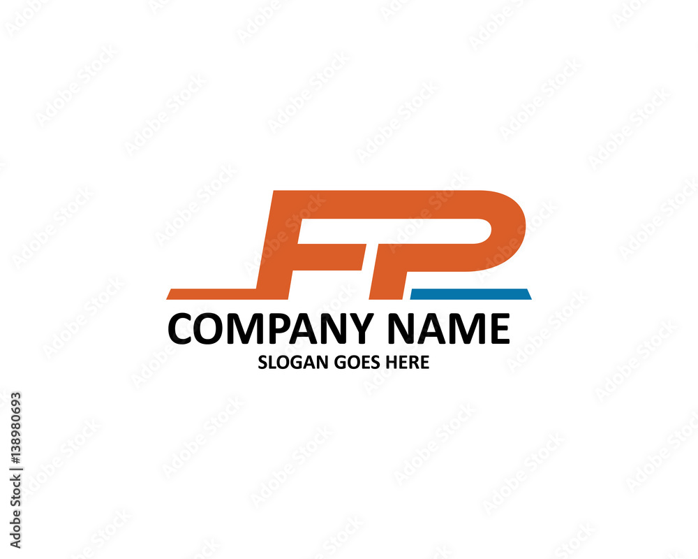FP Letter Logo Stock Vector | Adobe Stock