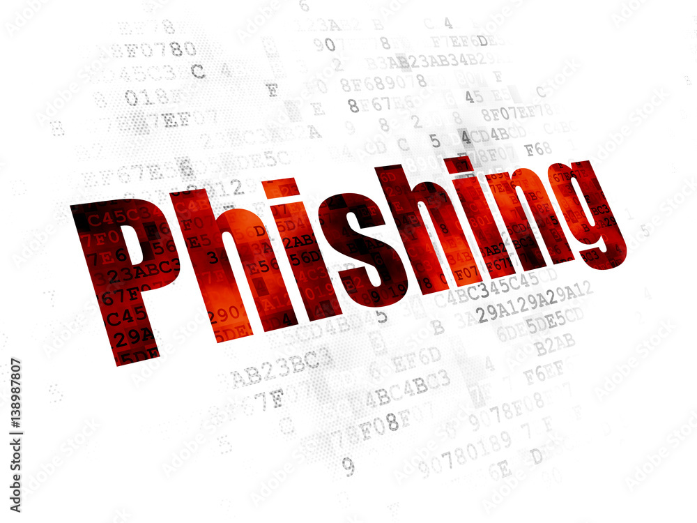 Security concept: Phishing on Digital background Stock Illustration ...