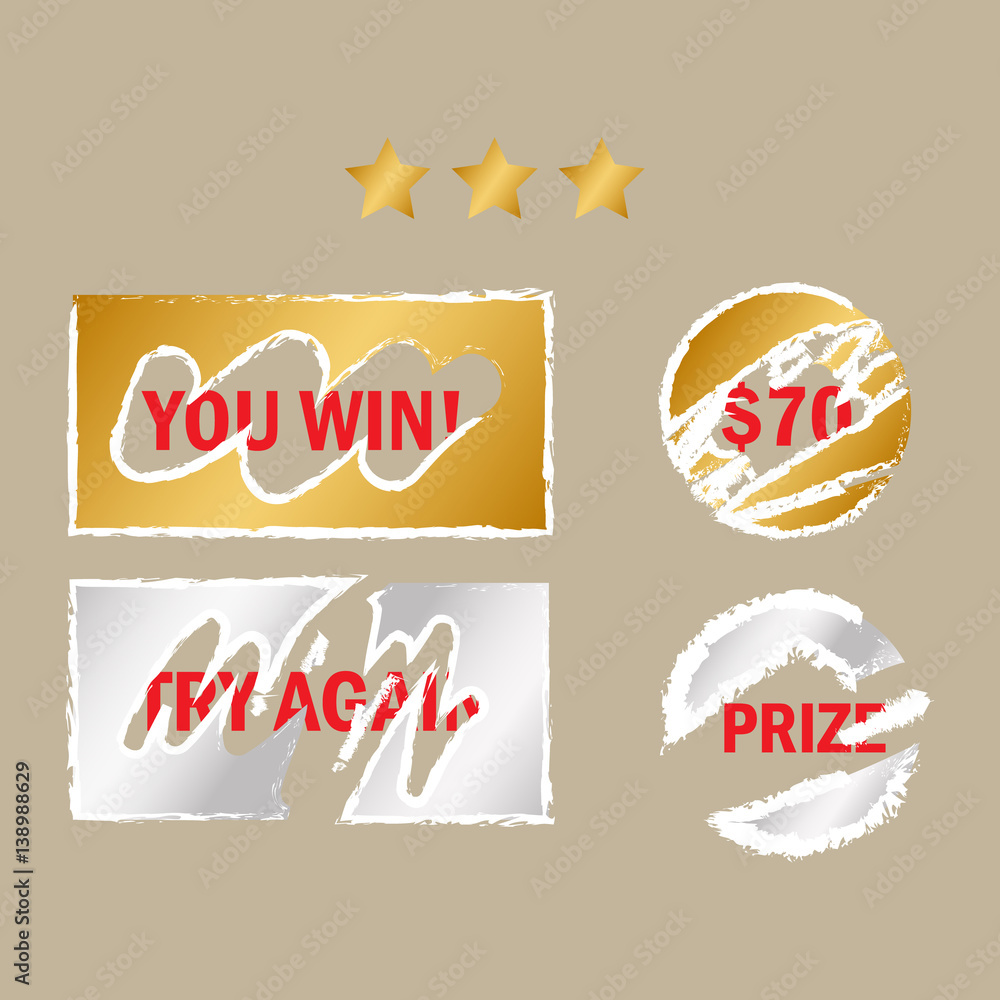 Scratch Card Vector