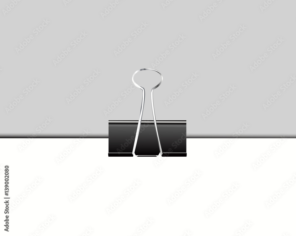 eps 10 vector realistic binder isolated on white paper. office work ...