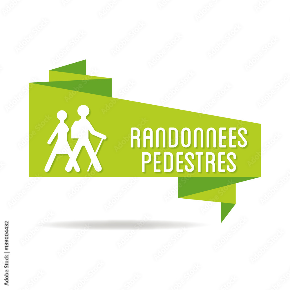 Logo randonnées pédestres. Stock Vector | Adobe Stock
