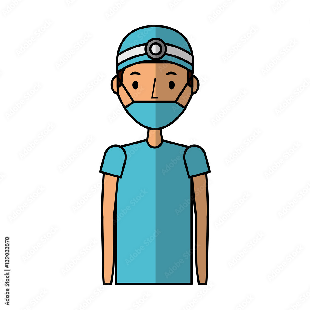 professional surgeon avatar character vector illustration design Stock ...