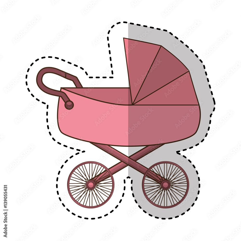 baby cart isolated icon vector illustration design Stock Vector | Adobe ...