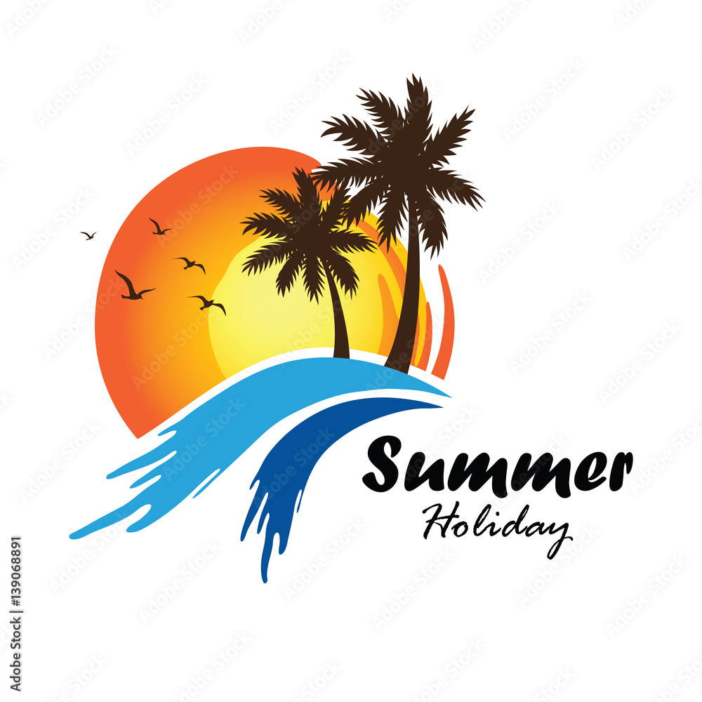 Summer logo vector Stock Vector | Adobe Stock