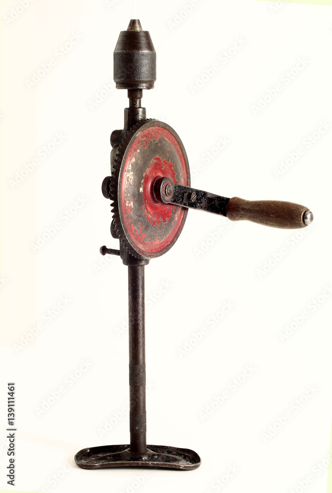 Outil ancien, chignole foto de Stock | Adobe Stock