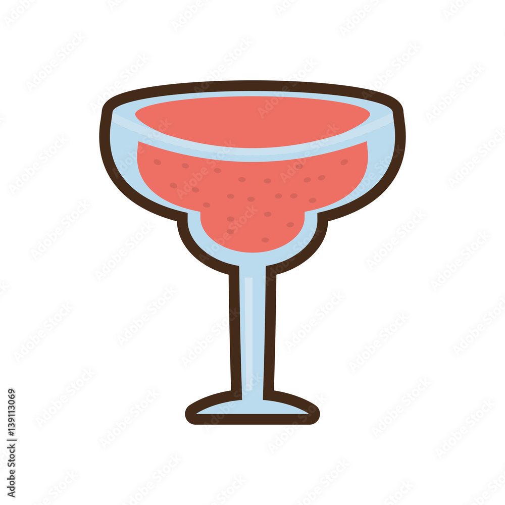 cartoon glass cup cocktail drink vector illustration eps 10 Stock ...
