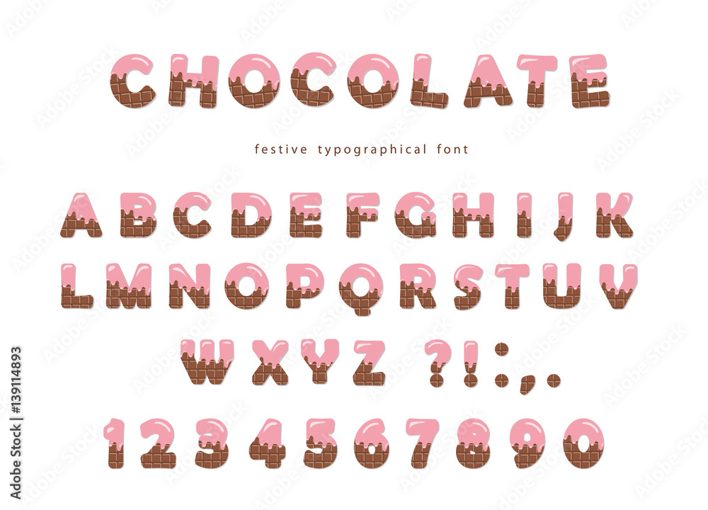 Girly Font Numbers