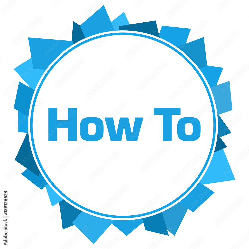 How To Blue Random Shapes Circular Stock Illustration | Adobe Stock