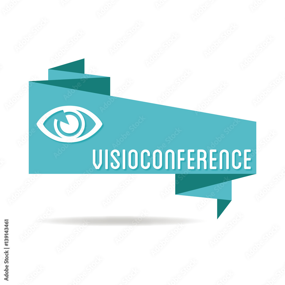 Vecteur Stock Logo visioconférence. | Adobe Stock