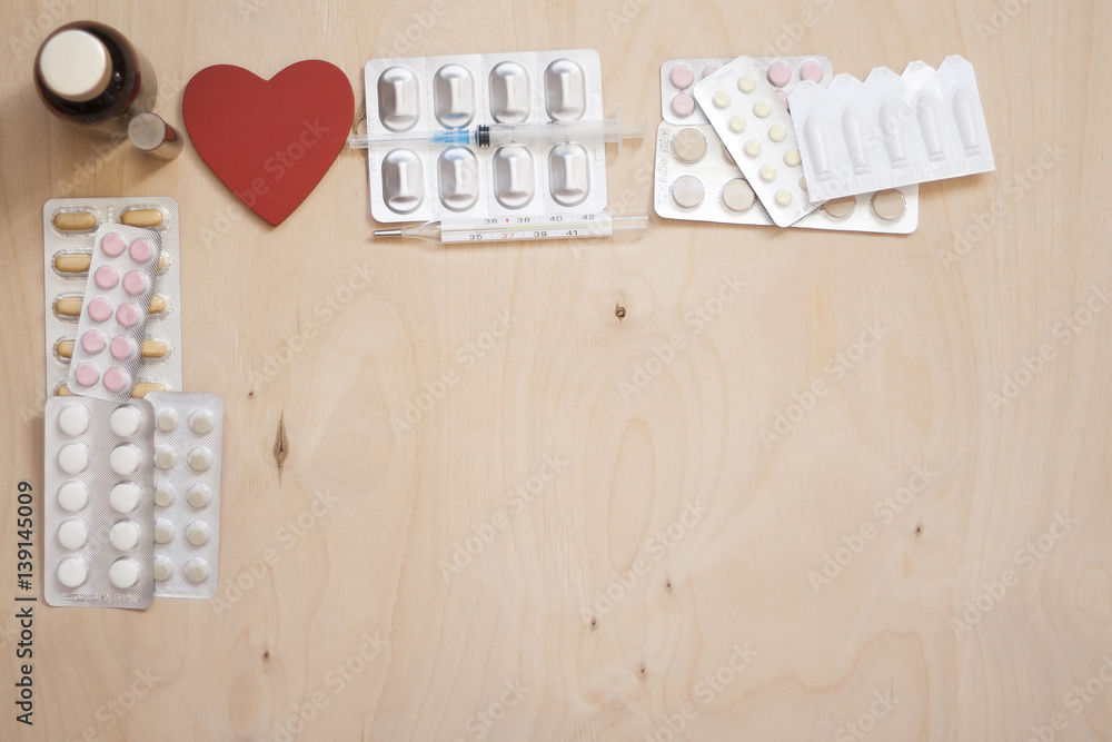 Health care medicine template for text background medication concept ...