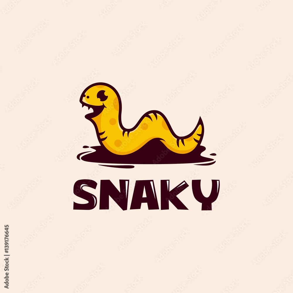 Snaky logo vector Stock Vector | Adobe Stock