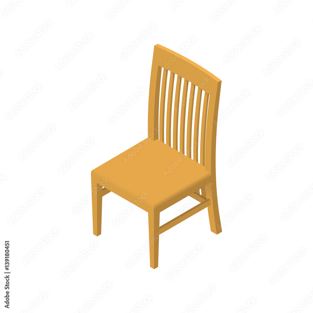 Chair isolated on white background Stock Vector | Adobe Stock