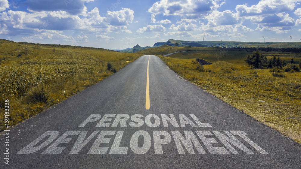 road to personal development Stock Photo | Adobe Stock