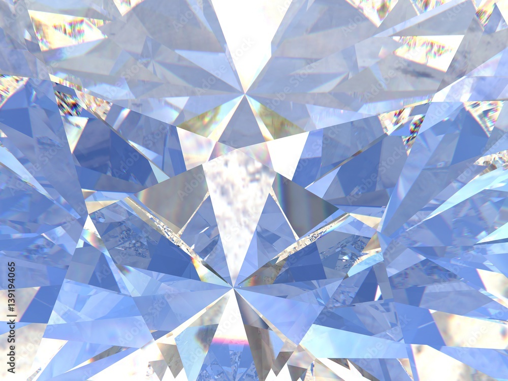 layered texture triangular diamond or crystal shapes background. 3d ...