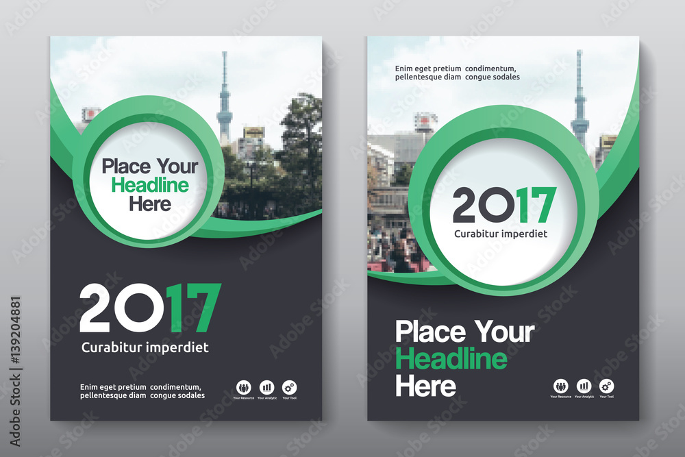 Green Color Scheme with City Background Business Book Cover Design ...