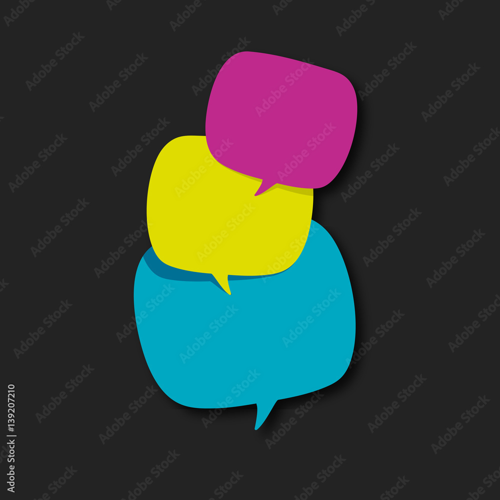 bulle dialogue Stock Vector | Adobe Stock