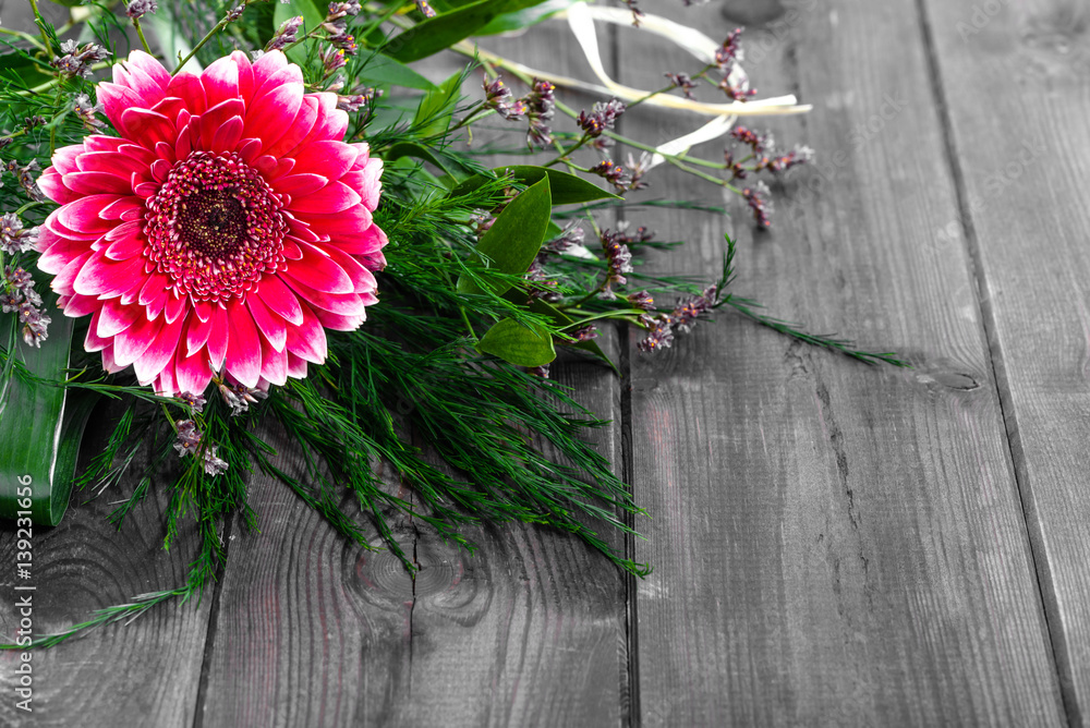 Gerbera flower, frame for mothers day, women's day, wedding invi Stock ...