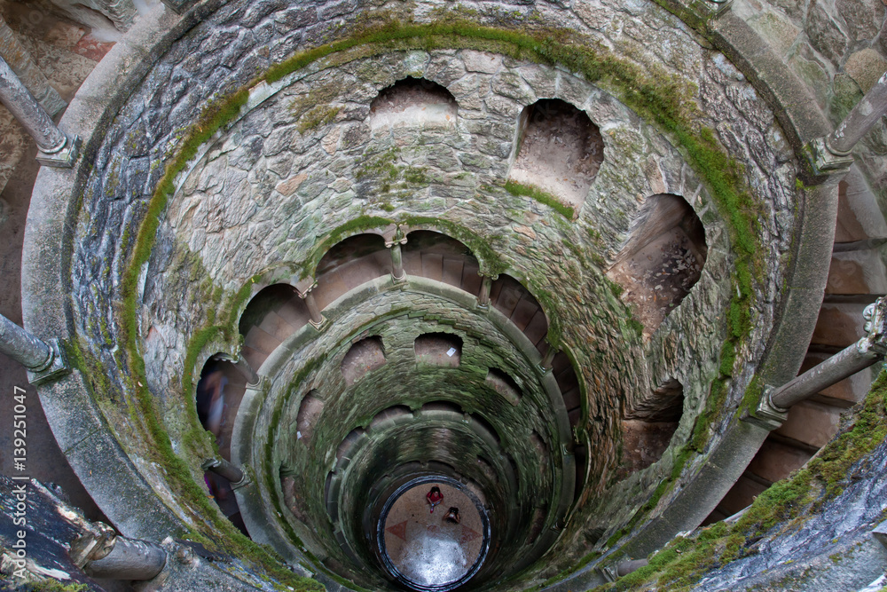 View downwards from the top of the Initiation well in Quinta da ...