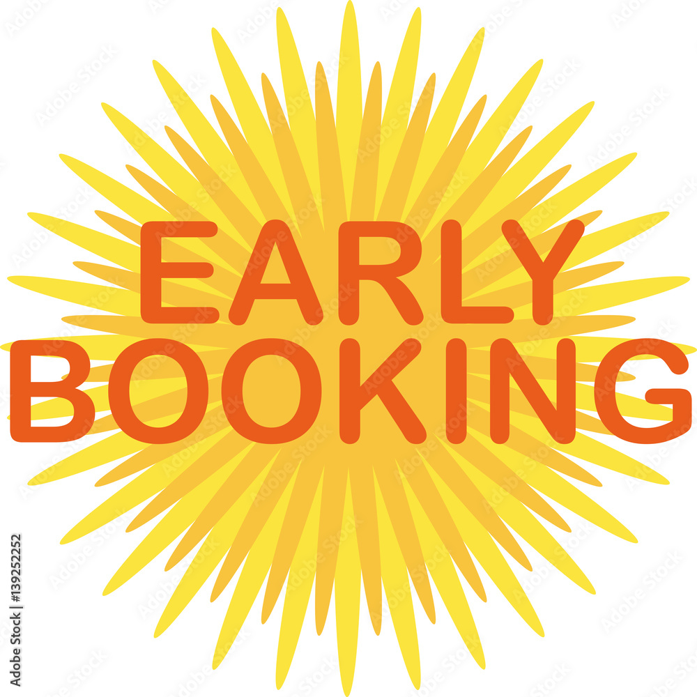 early booking Stock Vector | Adobe Stock