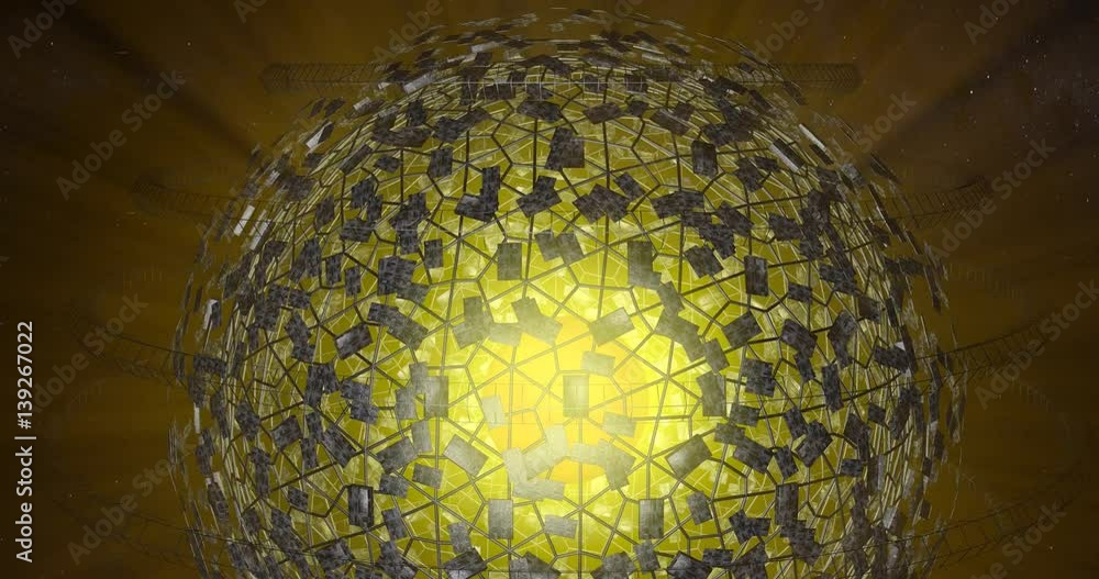 Dyson Sphere : massive alien mega structure surrounding star , built to ...