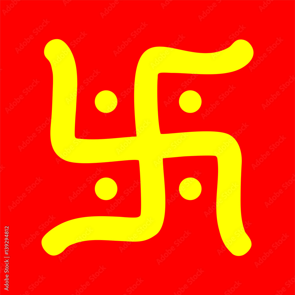 hindu swastika symbol Stock Illustration | Adobe Stock