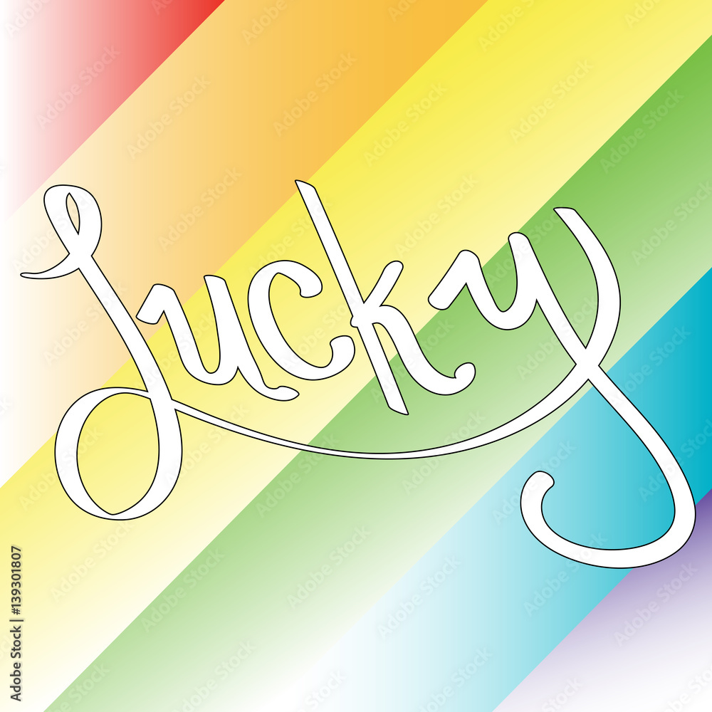 Lucky Rainbow Stock Vector | Adobe Stock
