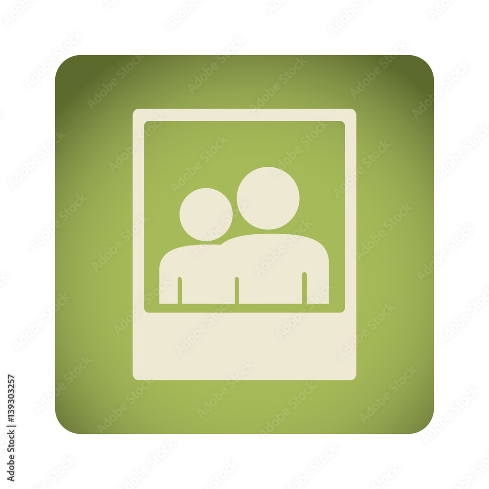 green emblem people picture icon, vector illustraction design Stock ...