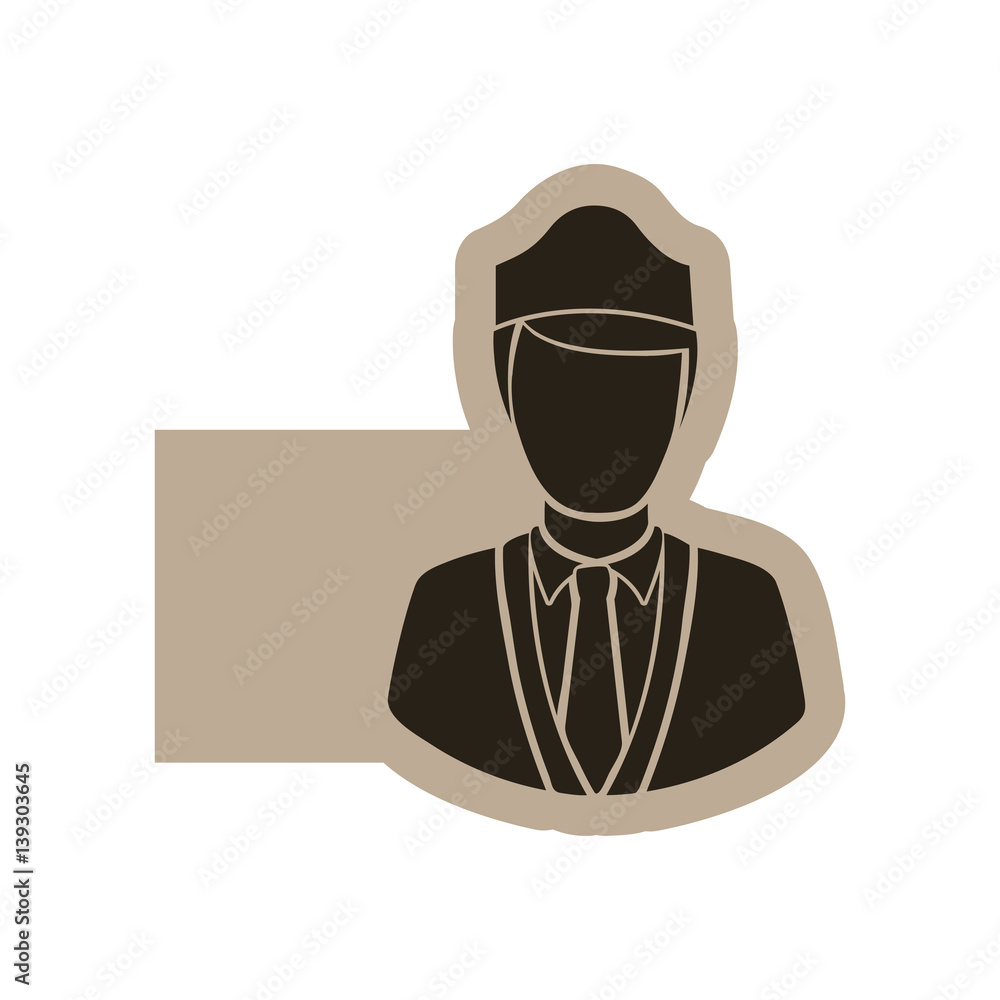 dark contour person icon, vector illustraction design image Stock ...