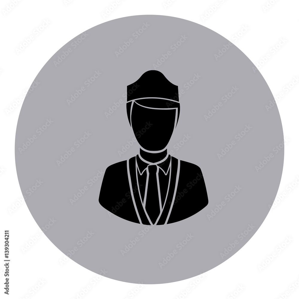 blue emblem person icon, vector illustraction design image Stock Vector ...