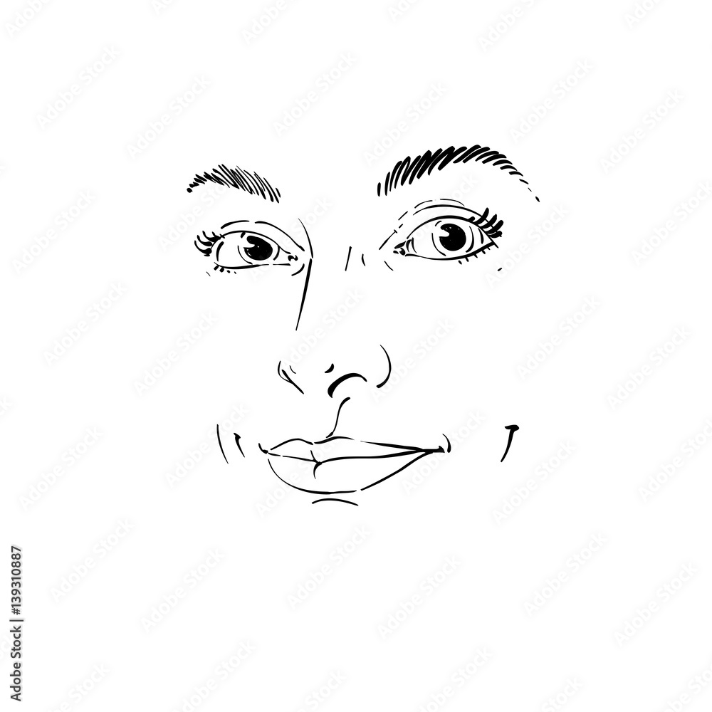 Happy Faces Of People Drawings