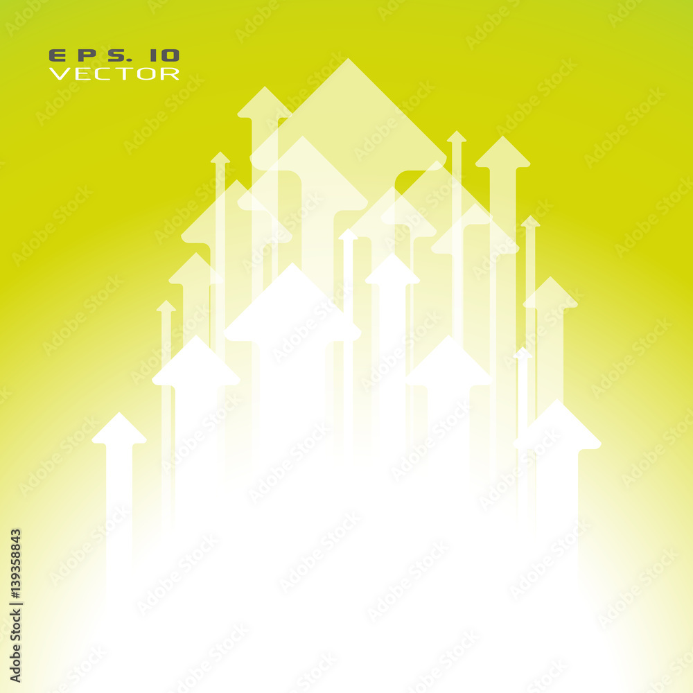 Green geometric arrows background. Green Arrows Up Abstract background ...