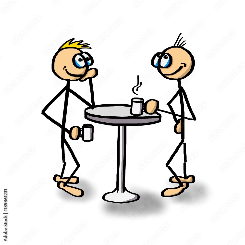 Kaffeepause Stock-Illustration | Adobe Stock